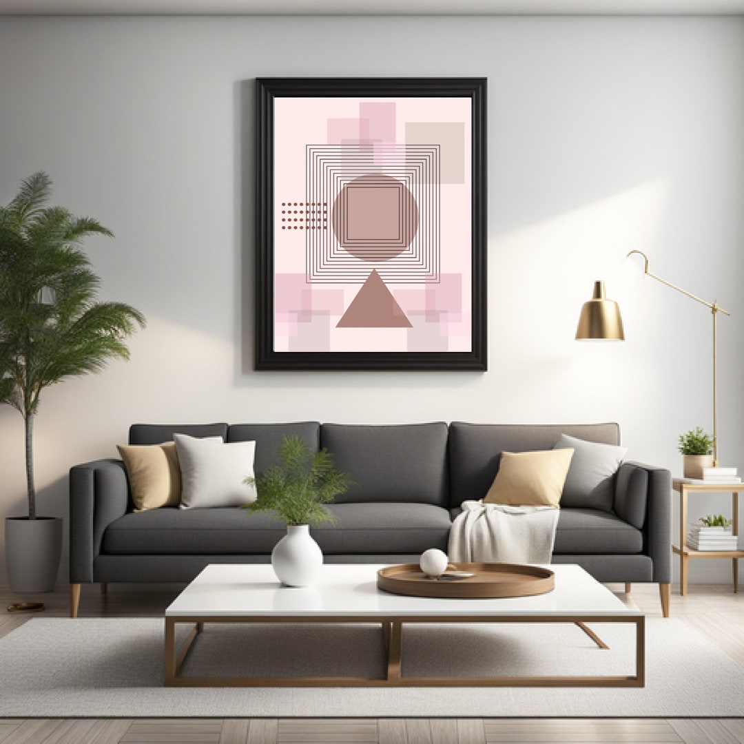 Harmony Within #2 in Nude, Pink, and Brown Tones. Wall Art-printable Japandi Zen Minimalist ...
