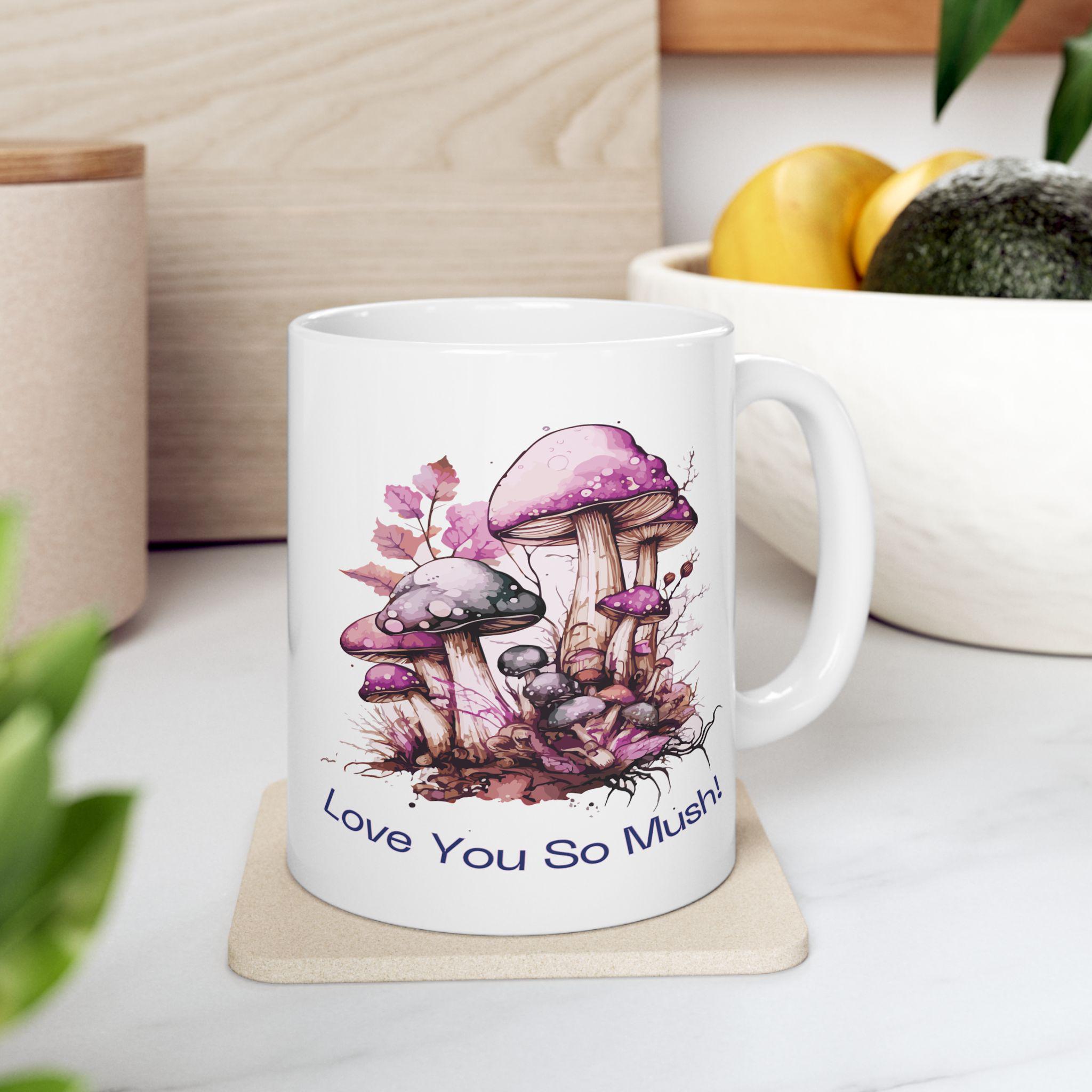 Love You so Mush Saying for Mushroom Lovers, Valentines Day Gift, Cute ...