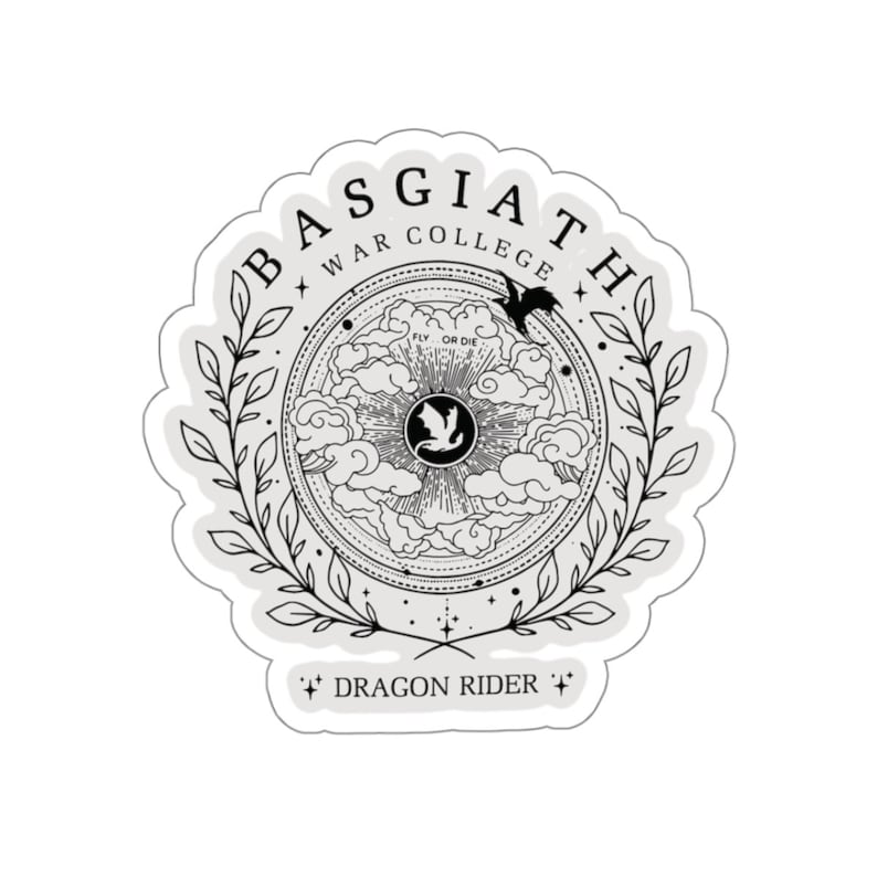 Dragon Rider Basgiath War College Dragon -kiss Cut Stickers Basgiath ...