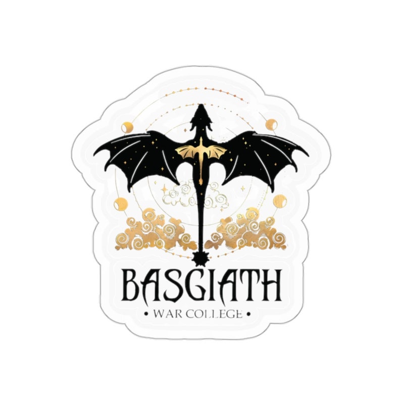 Basgiath Dragon -kiss Cut Stickers Basgiath Fourth Wing - Etsy