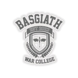 Basgiath War College Dragon -kiss Cut Stickers Basgiath Fourth Wing - Etsy