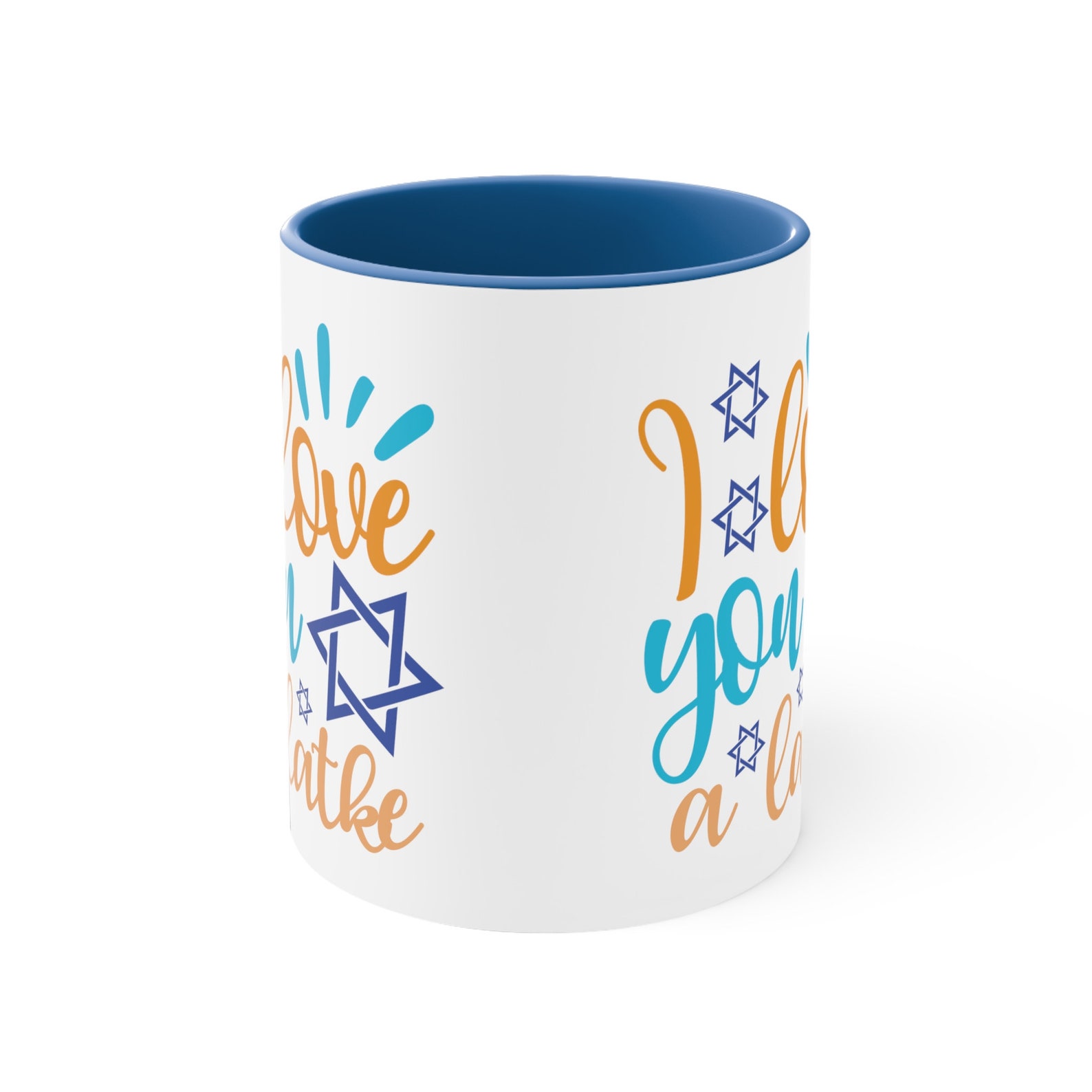 I Love You A Latke Holiday Hanukkah Gift Accent Coffee Mug, 11oz - Etsy