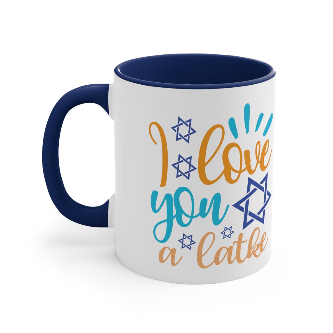 I Love You A Latke Holiday Hanukkah Gift Accent Coffee Mug, 11oz - Etsy