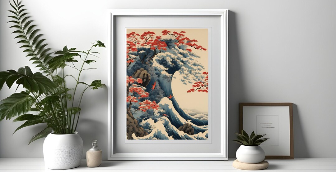 Digital Art Print-sakura Blossom Wall Art-printable Japan Nature ...