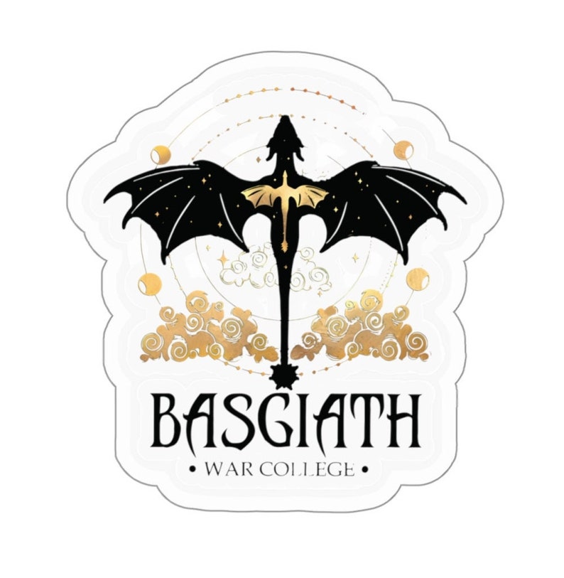 Basgiath Dragon -kiss Cut Stickers Basgiath Fourth Wing - Etsy