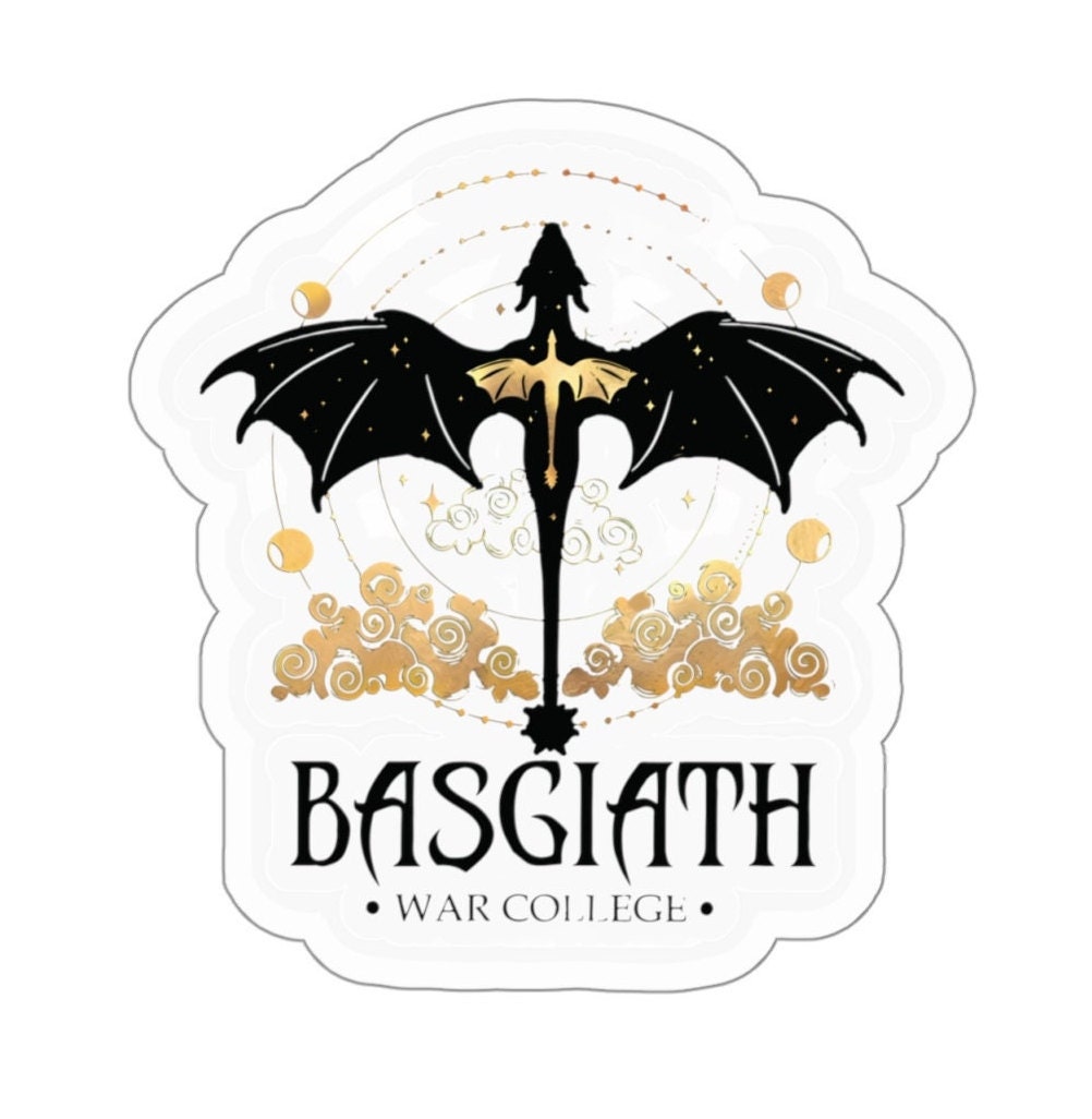 Basgiath Dragon -kiss Cut Stickers Basgiath Fourth Wing - Etsy