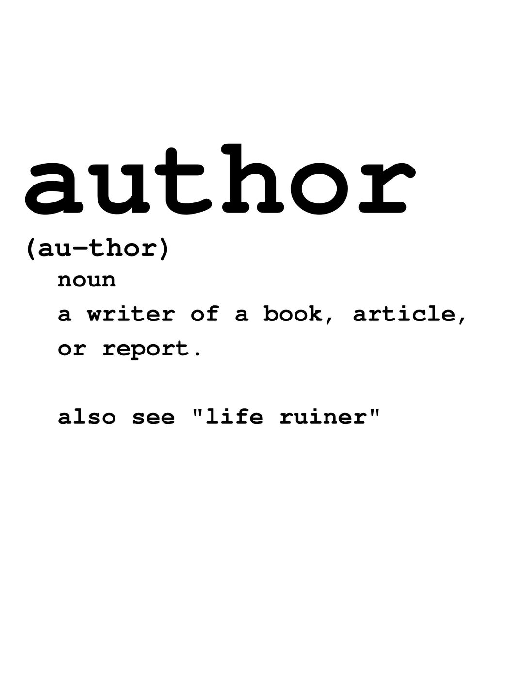 Author Defined, SVG Download - Etsy