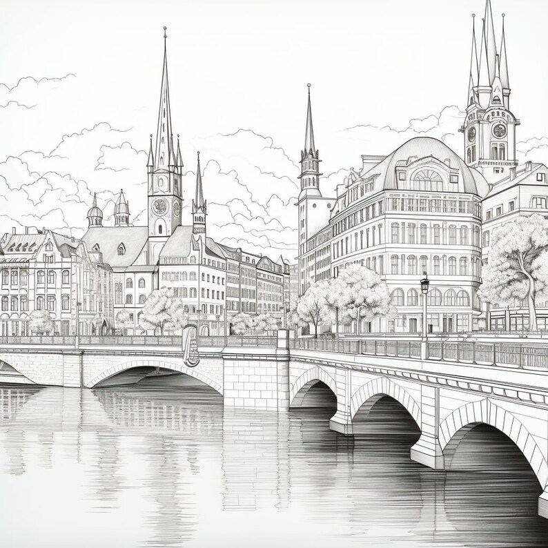 Coloring Book World Cities Vol. 1 - Etsy