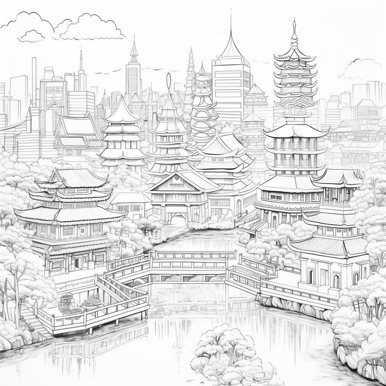 Coloring Book World Cities Vol. 1 - Etsy