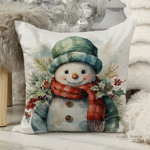 Snowman Pillow - Etsy