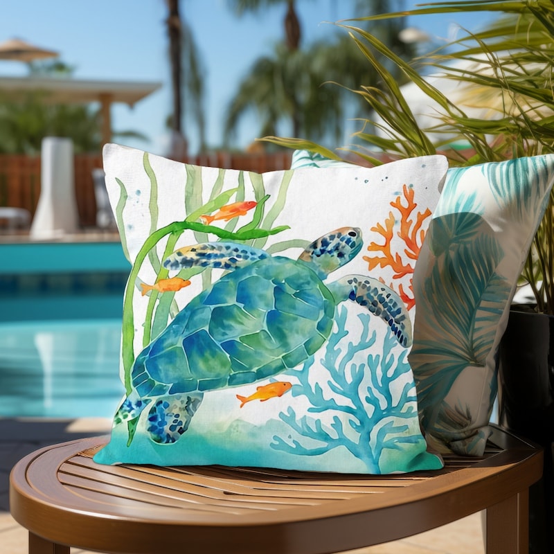 Sea Turtle Pillow - Etsy