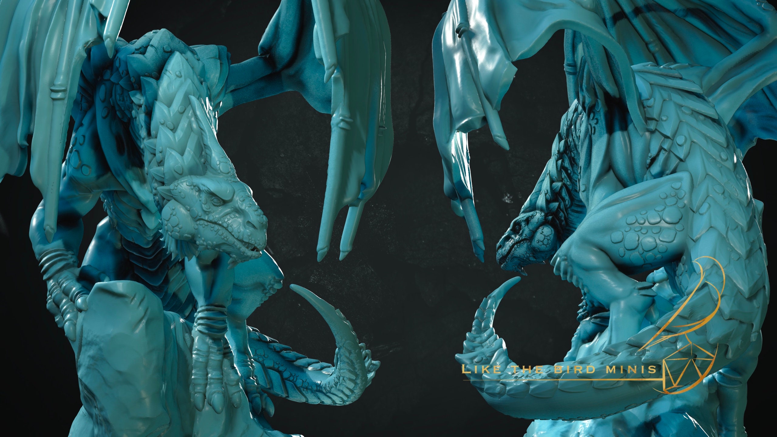 Young White Dragon Stl - Etsy