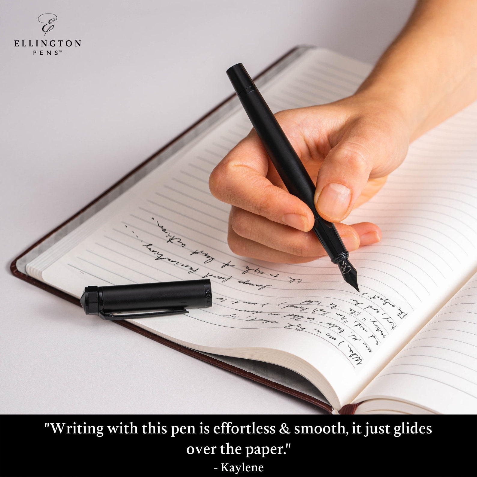 Ellington Pens Stealth Black Luxury Fountain Pen Smooth - Etsy