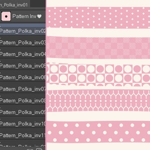 Manga Polka Dot Brushes: Clip Studio Paint Pattern Brush (digital Brush ...