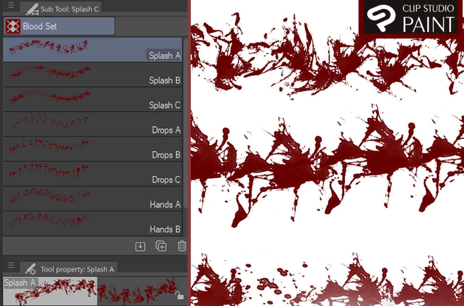 Anime Blood Brush Set for Clip Studio Paint (CSP) - Etsy