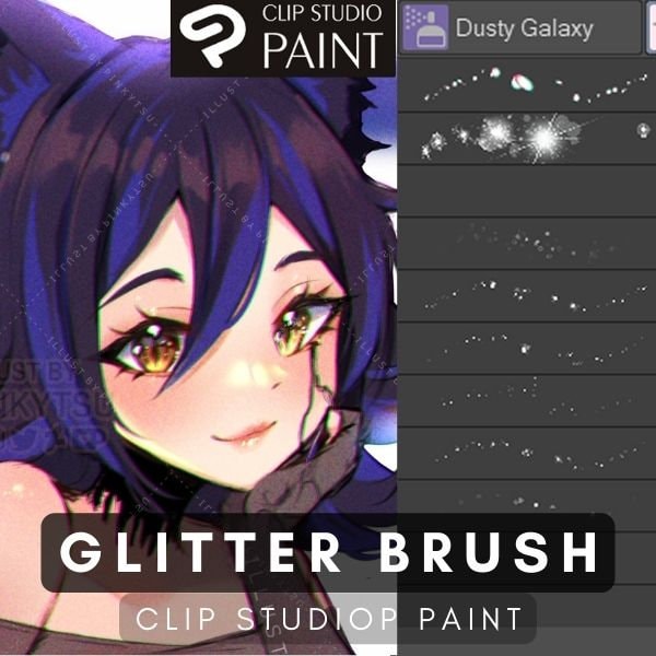 Glitter Brushes, Galaxy Brushes for Clip Studio, Sparkle Brush ...