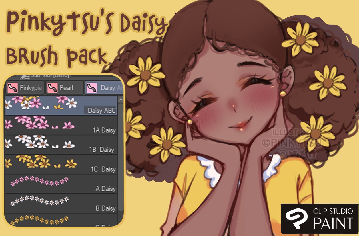 Daisy Lace Brush Pack: Clip Studio Paint Pro/ex (digital Brush) - Etsy