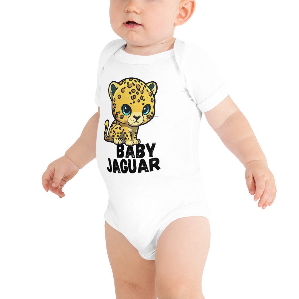 Baby Jaguar Short Sleeve Piece Bodysuit. - Etsy