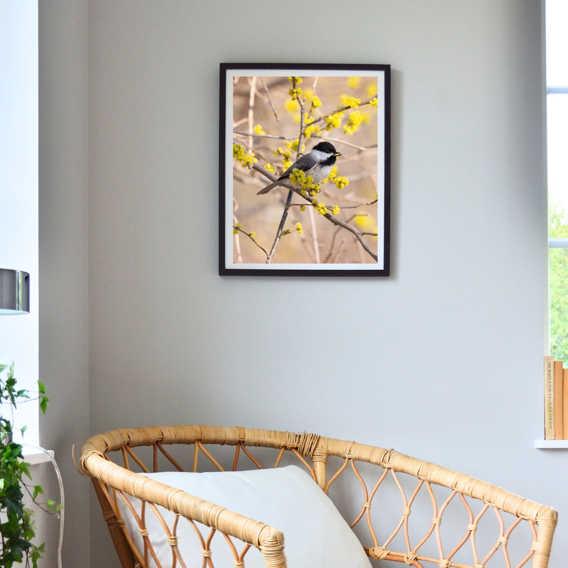 Chickadee Print Bird Wall Art for Nature Decor and Birdwatching ...