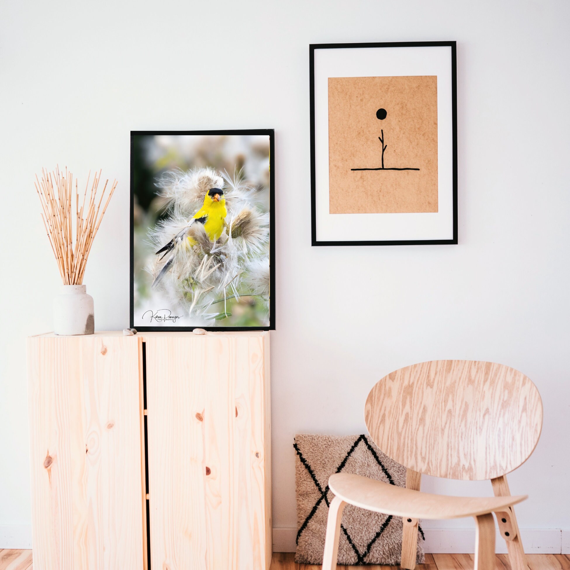 Gold Finch Print, Ready to Hang, Bird Photography, Yellow Bird Art ...