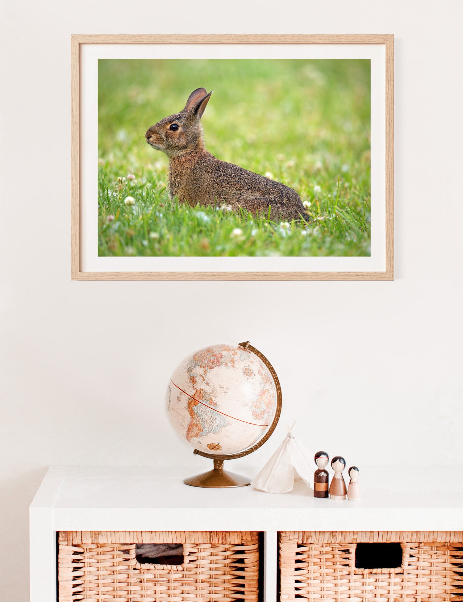 Baby Rabbit Print | Original Wildlife Photography | Woodland Animal Art ...