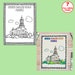 Set #1 LDS Utah Temples, WITH Borders, 7 Coloring Pages, Full-page Hand ...