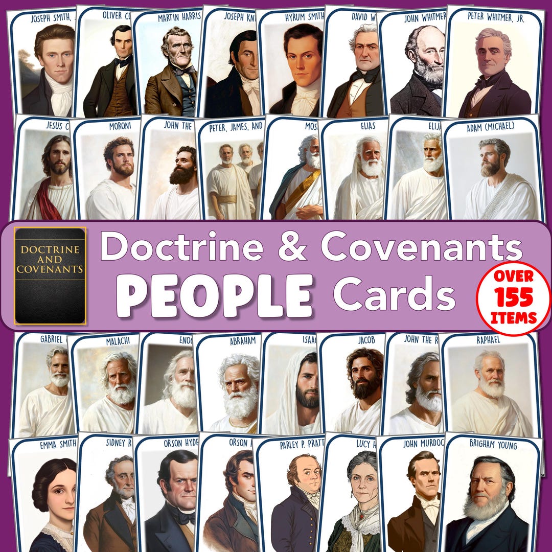 LDS D&C People Cards, 3 Sizes, Digital Download, Printable, Primary ...