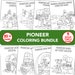 LDS Pioneer Day Coloring Pages, "mormon" Pioneers, Full-page Hand-drawn ...