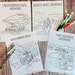 LDS Pioneer Landmarks Coloring Pages, "mormon" Pioneers, Full-page Hand ...