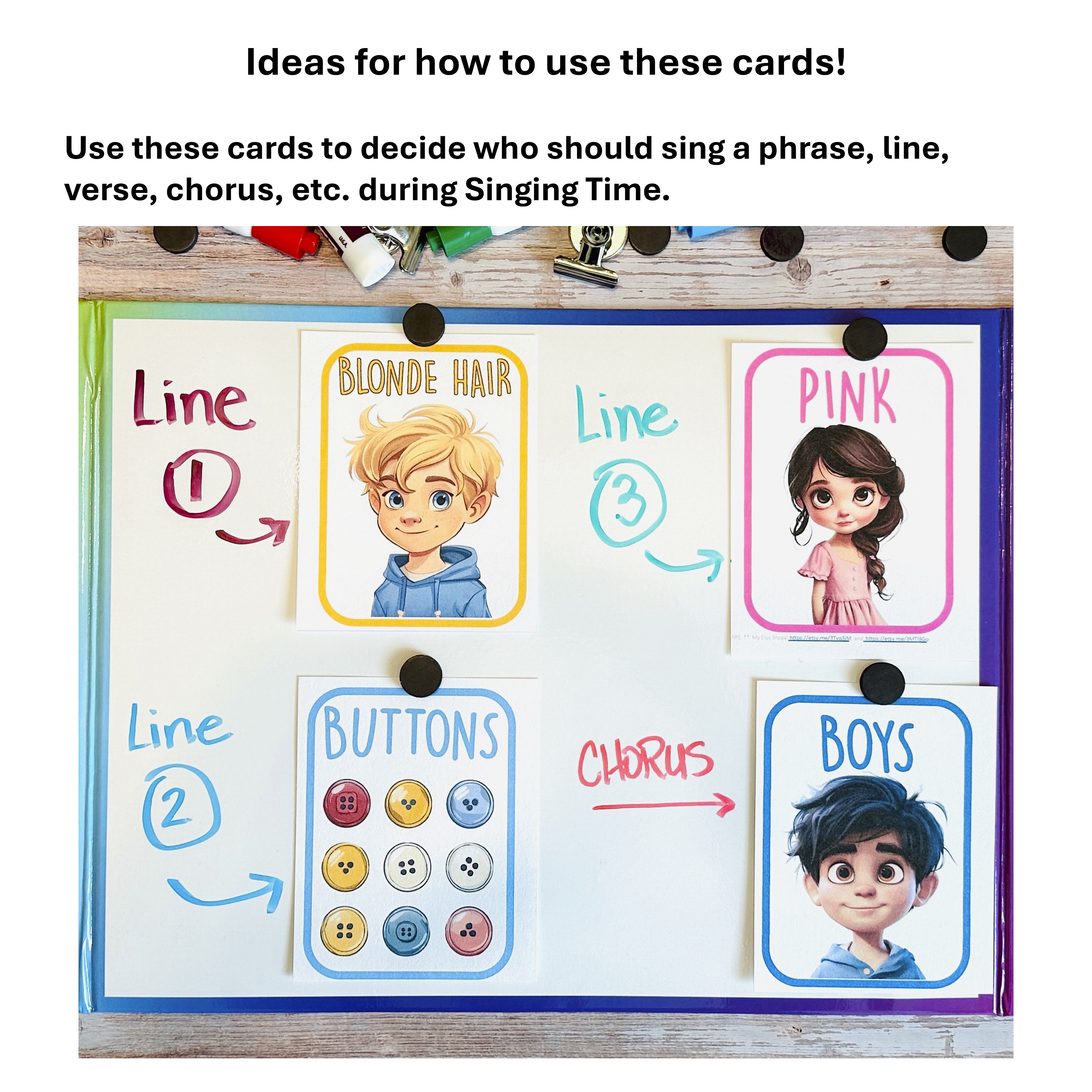 LDS Primary Singing Time "who Should Sing?" 4 Cards per Page, Printable ...