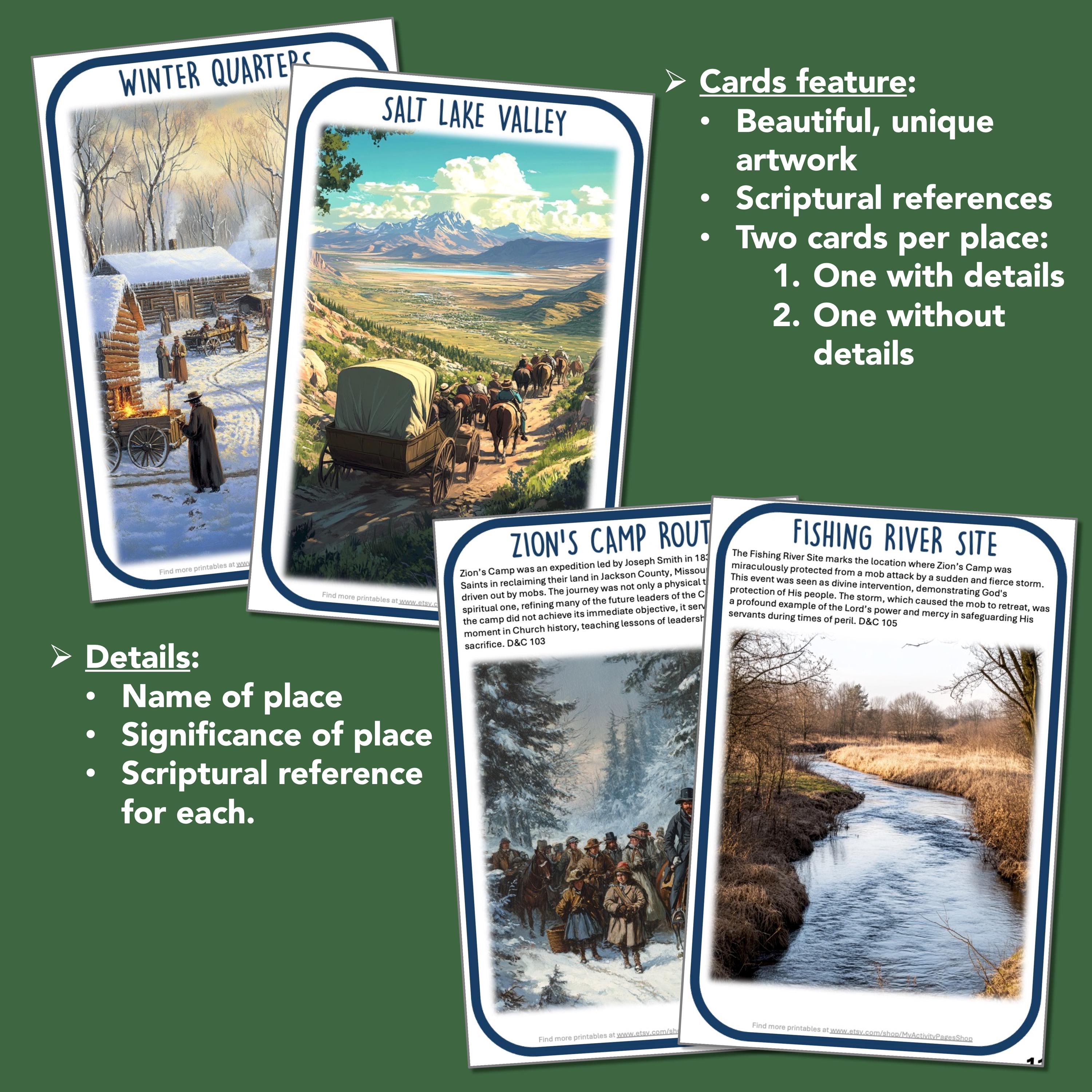 LDS D&C Places Cards, 3 Sizes, Digital Download, Printable, Primary Days, YM/YW, Seminary ...