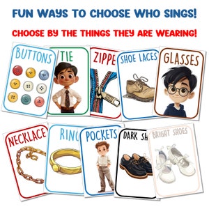 LDS Primary Singing Time "who Should Sing?" 2 Cards per Page, Printable ...