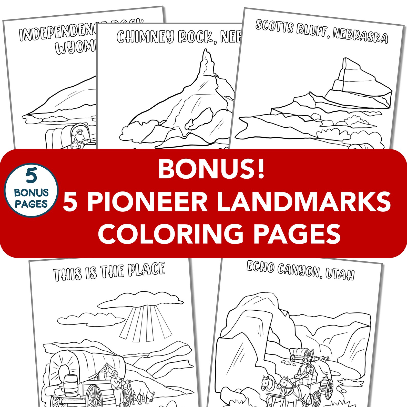LDS Pioneer Color by Number Coloring Pages, mormon Pioneers, Full-page ...
