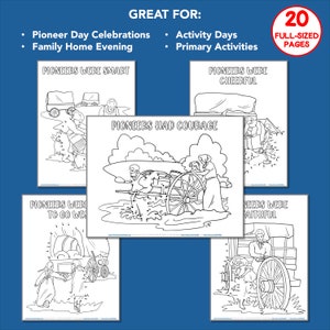 LDS Pioneer Day Connect-the-dots Coloring Pages, Mormon Pioneers, Full ...