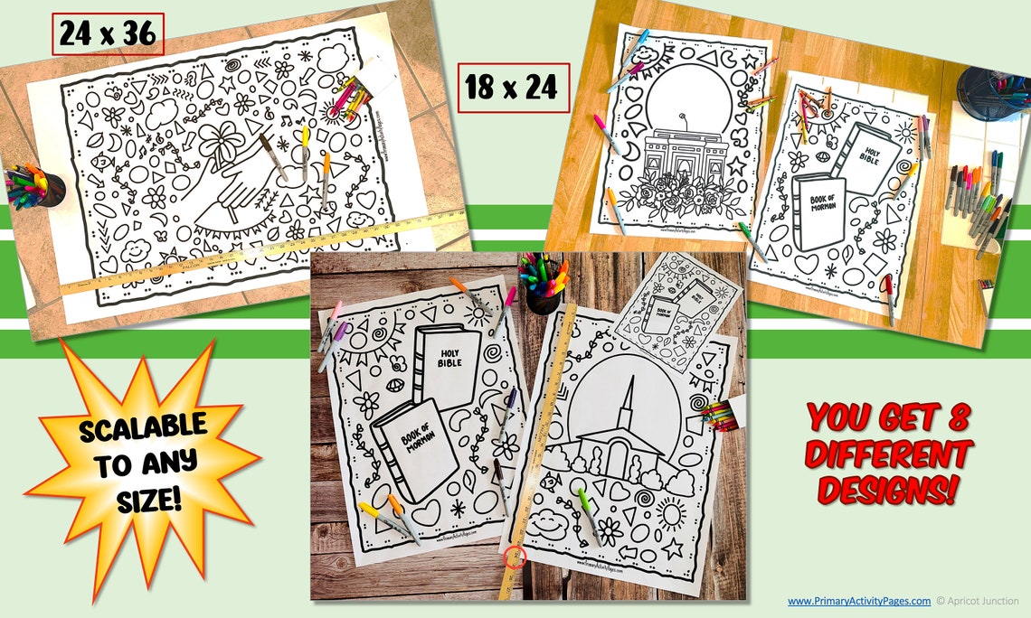 LDS GENERAL CONFERENCE Coloring Pages Digital Download Hand-drawn ...