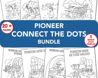 LDS Pioneer Day Coloring Pages, mormon Pioneers, Full-page Hand-drawn ...