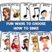 LDS Fun "ways to Sing" Primary Singing Time 4 Cards per Page, Printable ...