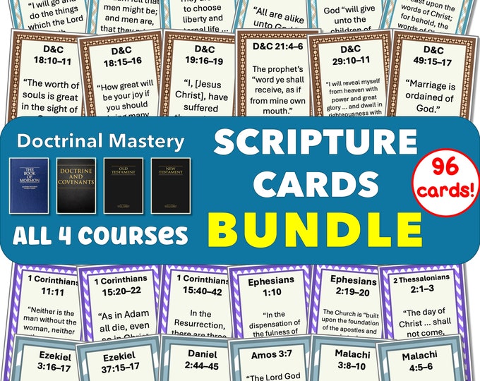 Doctrinal Mastery Nugget Wrappers, Book of Mormon, Seminary Printable ...