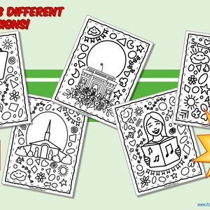 LDS GENERAL CONFERENCE Coloring Pages Digital Download Hand-drawn ...
