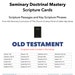 LDS Old Testament, Seminary Doctrinal Mastery Scripture Passages and ...