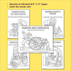 LDS Pioneer Color by Number Coloring Pages, "mormon" Pioneers, Full ...