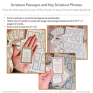 LDS Doctrine and Covenants, Seminary Doctrinal Mastery Scripture ...