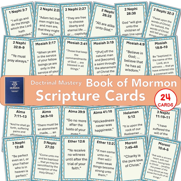 LDS Old Testament, Seminary Doctrinal Mastery Scripture Passages and ...