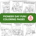 LDS Pioneer Day Coloring Pages, mormon Pioneers, Full-page Hand-drawn ...