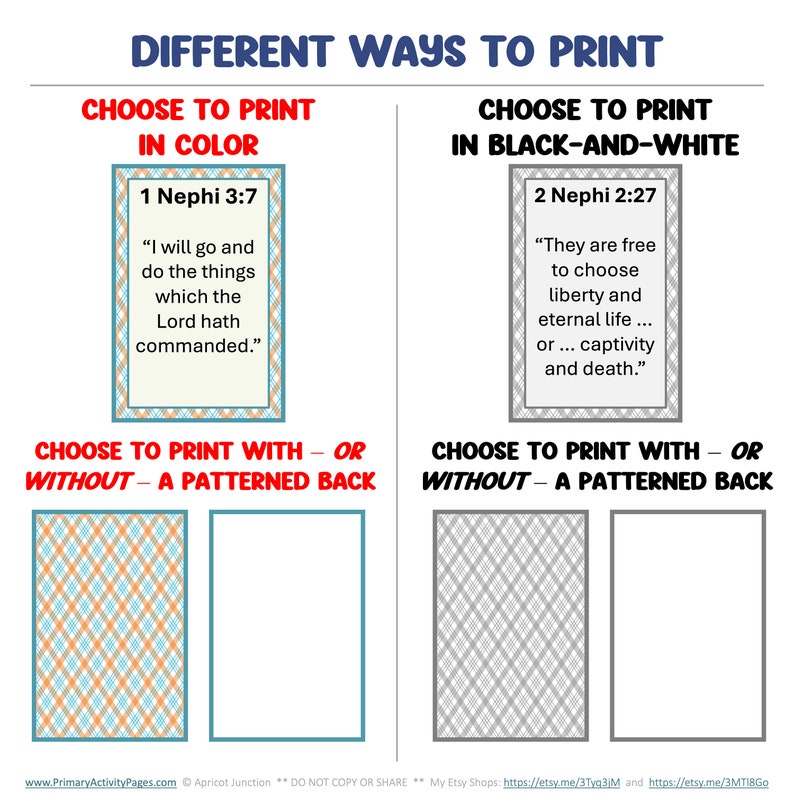 LDS Book of Mormon, Seminary Doctrinal Mastery Scripture Passages and ...