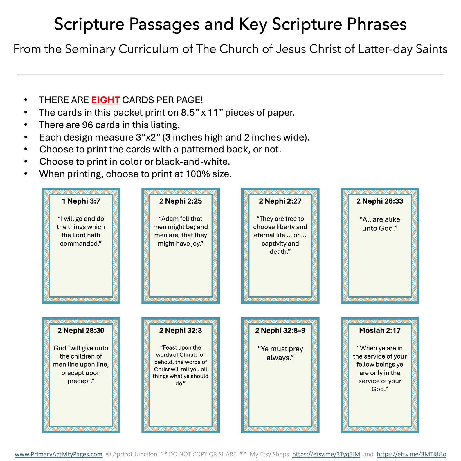 LDS Bundled Bom, D&C, OT, NT, Seminary Doctrinal Mastery Scripture ...