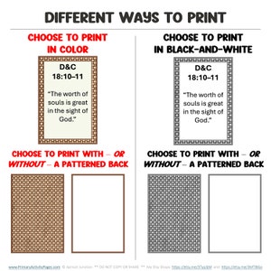 LDS Doctrine and Covenants, Seminary Doctrinal Mastery Scripture ...