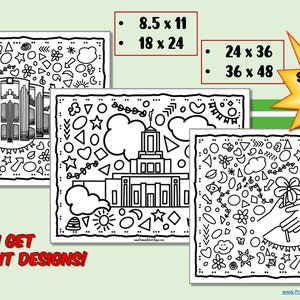 LDS GENERAL CONFERENCE Coloring Pages Digital Download Hand-drawn ...