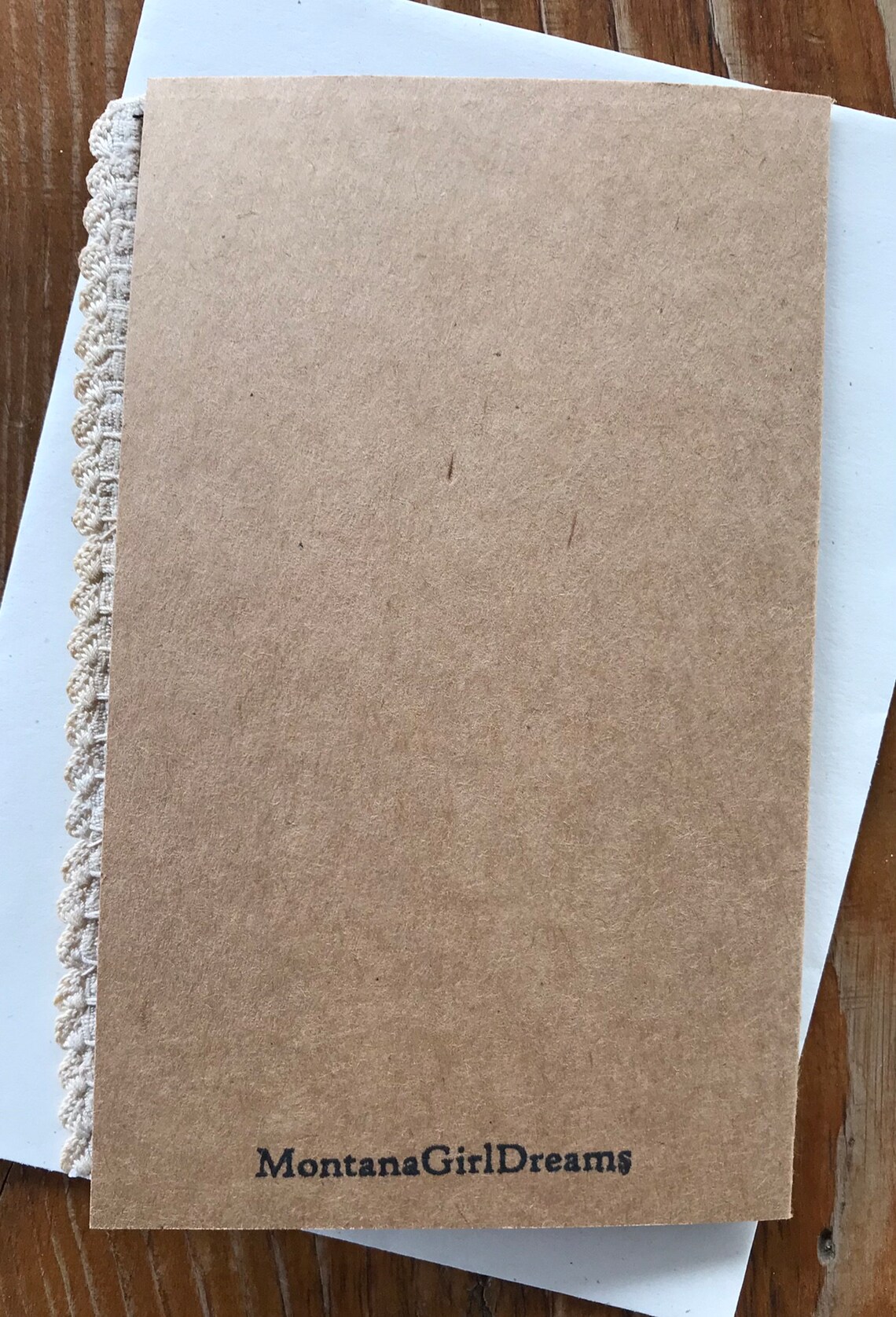 One-of-a-kind Blank Greeting/note Card, Collage Using Vintage Materials ...