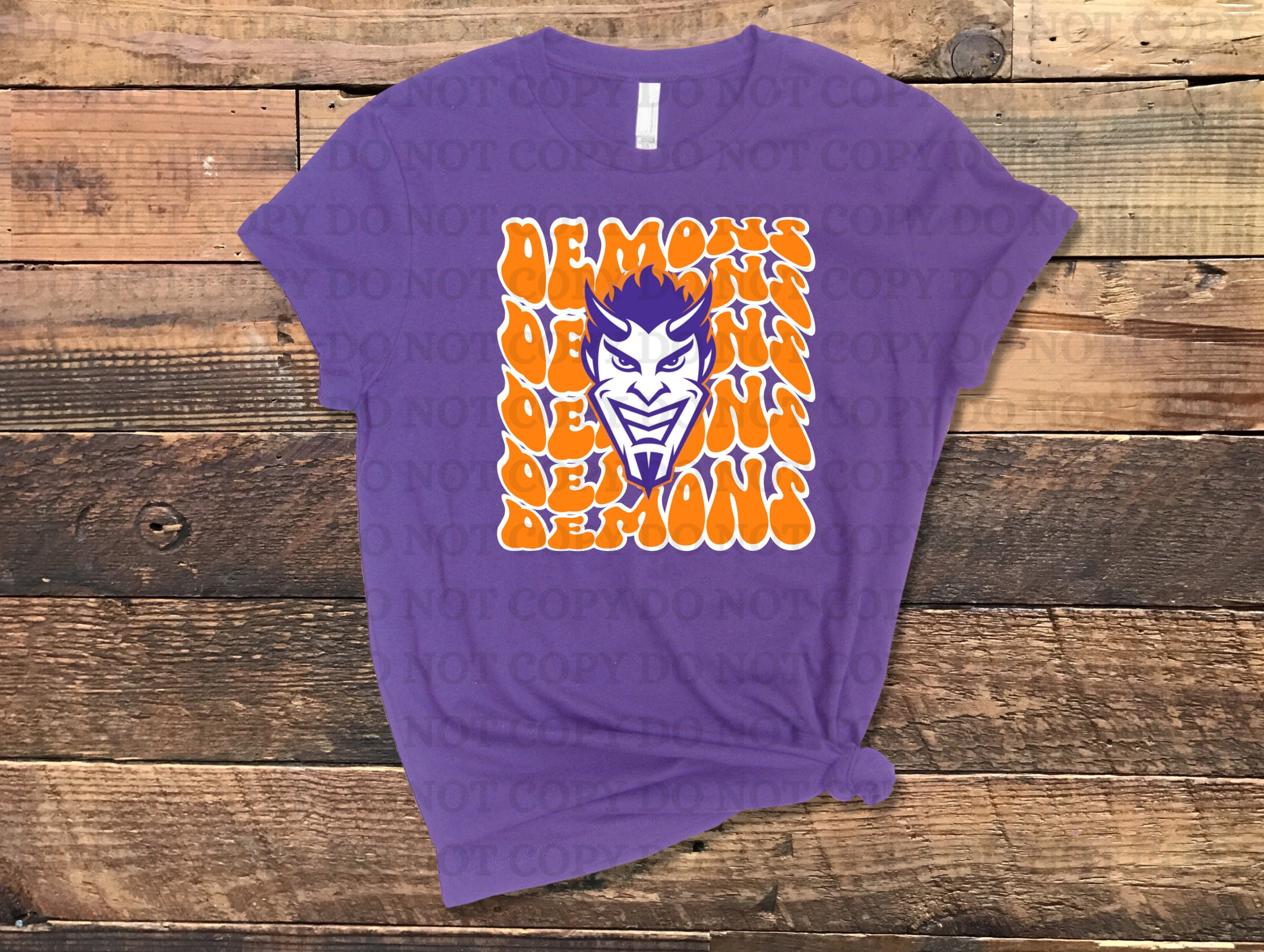 Demons Retro Wavy PNG - Etsy